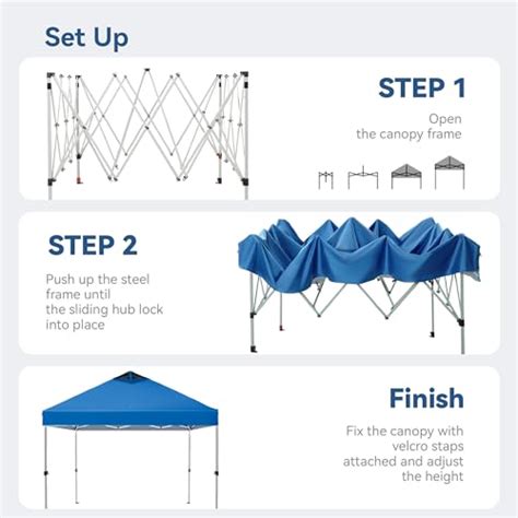 Phi Villa Outdoor Pop Up Canopy 10x10 Tent Camping Sun Shelter Series