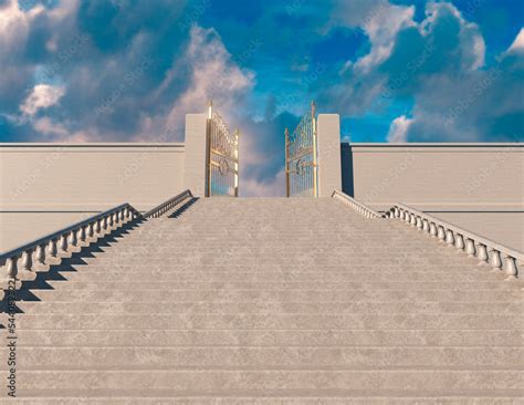 Stairway To The Heavens Stock Illustration Adobe Stock