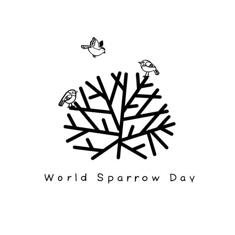 Premium Vector World Sparrow Day Vector Cute Sparrow Cartoon