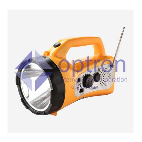 Powerful Led Torch Lamp With Amfm Radio Optron