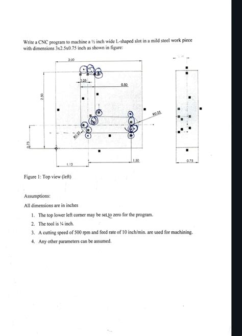 Solved Write A Cnc Program To Machine A 12 ﻿inch Wide
