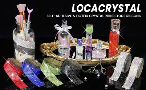 Locacrystal Bling Crystal Rhinestone Ribbon Self Adhesive