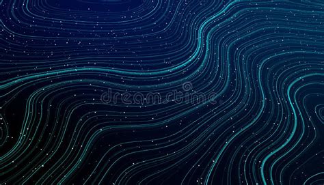 Abstract Flowing Lines Background For Your Design Project Vector Illustration Wallpaper Stock