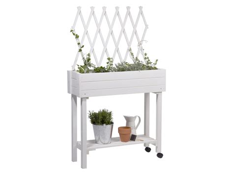 Rollbares Hochbeet Mit Rankgitter L 79 X B 28 5 X H13