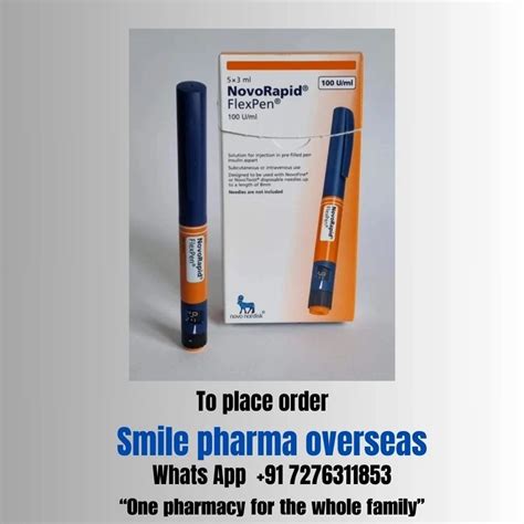 Novorapid Flexpen Insulin Aspart 100iu Ml Packaging Size 5 3 Ml