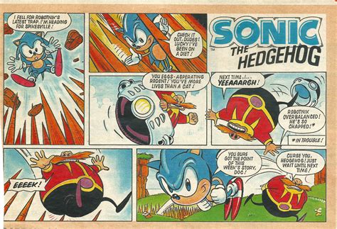 A Sonic The Hedgehog Comic Was Serialized In Uk Sonic The Hedgeblog