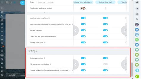 access permissions settings