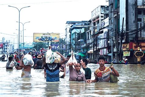 ต่างประเทศ ภาคใต้เมียนมาเผชิญน้ำท่วมใหญ่ หลังฝนตกหนักเป็นประวัติการณ์ในเดือนต ค