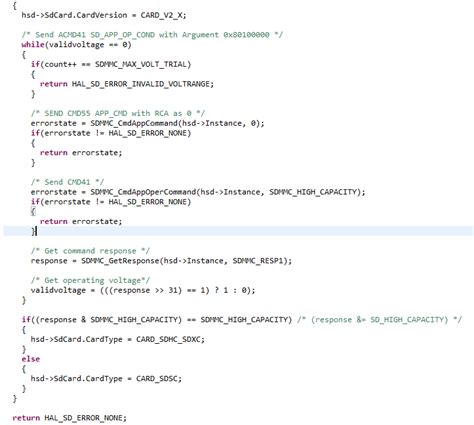 Using Sdmmc With Stm32l476 In 1 Bit Mode Stmicroelectronics Community