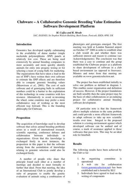 Pdf Clubware A Collaborative Genomic Breeding Value Estimation