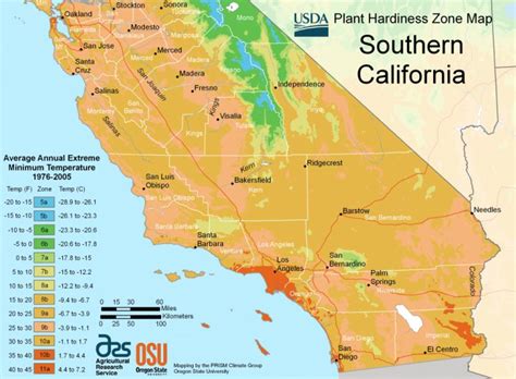 California Hardiness Zone Map Printable Maps