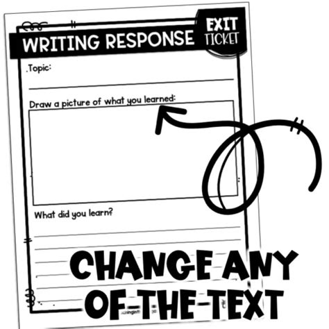 Editable Exit Ticket Slips Differentiated Teaching In The Tongass
