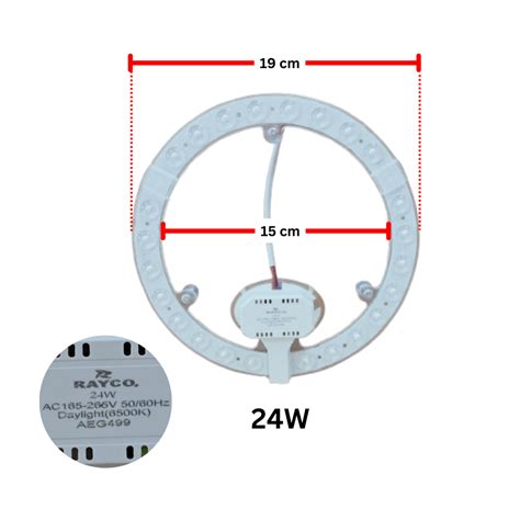 Rayco Led Ceiling Light Module Refill Daylight 6500k Shopee Singapore