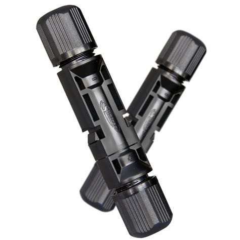 太阳能连接头mc4公母插头6平方线mc4光伏连接器mc4接头mc4连接器虎窝淘