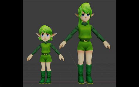 Oot 3ds Saria Adult Form Rzeldamodding