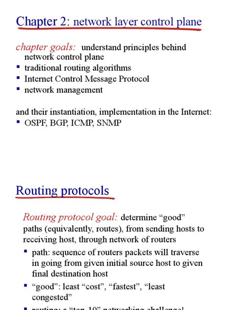 network layer control plane chapter goals pdf routing router