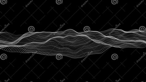 Abstract Background With Digital Data Fractal Mesh Stock Illustration Illustration Of Lines