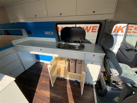 Van Conversion Water System 5 Gal Fresh And Grey Water Tank With A