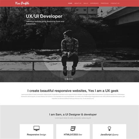 30 Professional Html And Css Resume Templates For Free Download And