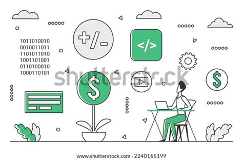 Development Code Optimization Programmer Fixing Bugs เวกเตอร์สต็อก