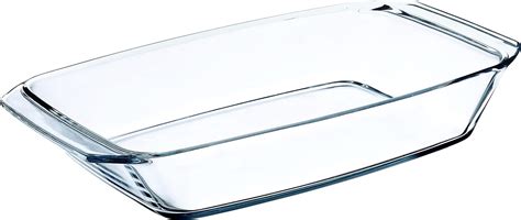 Simax Clear Glass Roaster Dish Large Rectangular Roaster Pan For