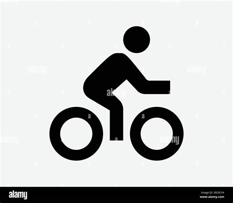 Cyclist Icon Bicycle Bike Ride Cycle Sport Race Biking Exercise