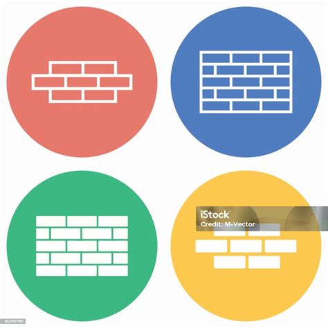 磚砌牆的圖示集向量圖形及更多俄羅斯圖片 俄羅斯 保護 剪裁圖 Istock