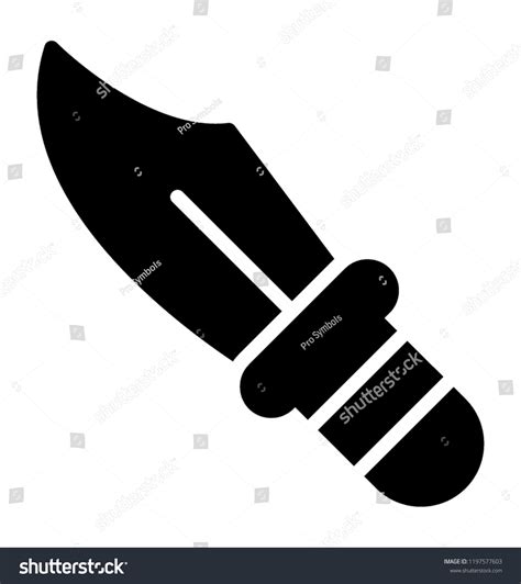 Medieval Knight Sword Icon Image Stock Vector Royalty Free 1197577603