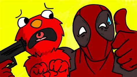 Deadpool Vs Elmo By Aerofarce9 On Deviantart