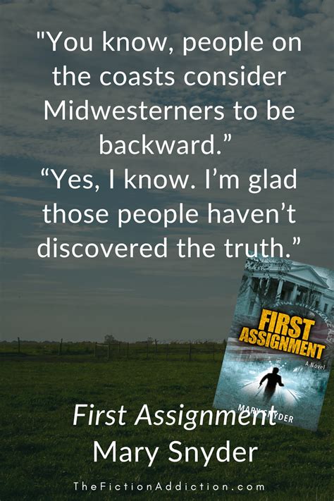 First Assignment By Mary Snyder The Fiction Addiction