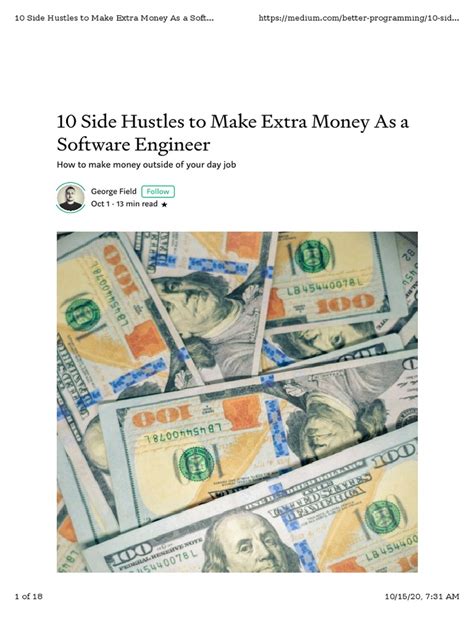 10 Side Hustles To Make Extra Money As A Software Engineer Download