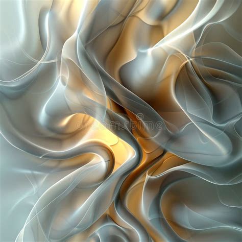 Flowing Tendrils Of Light And Shadow Blend Together In A Mesmerizing Abstract Display Stock
