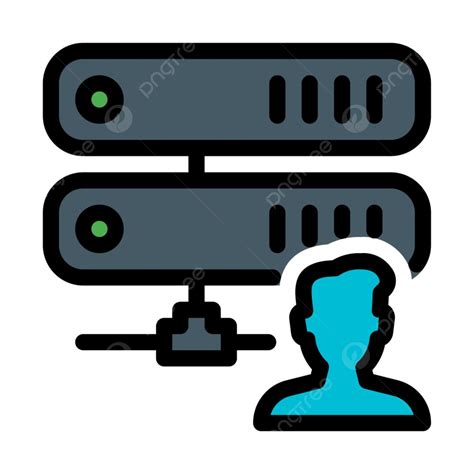 Database Server Vector Png Images User Server Database Avatar Human Human Avatar Database