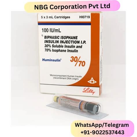 Biphasic Isophane Insulin Injection IP Strength 40 Iu At Best Price