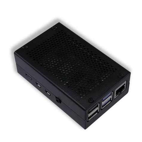 Aluminium Raspberry Pi 4 Case Black Buy In Australia Ce09249 Core Electronics
