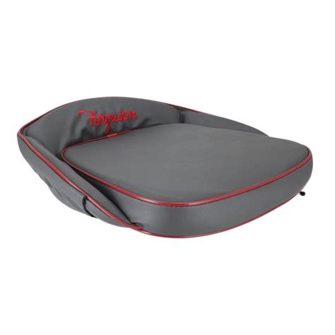Pan Seat Deluxe Cushion With Ferguson Script Vinyl Gray Fits Massey