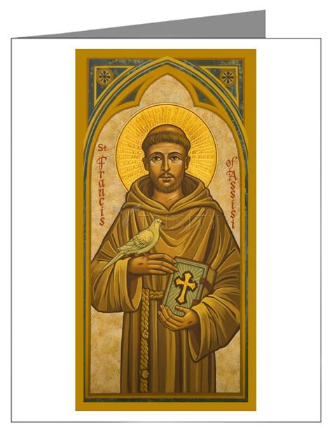 Note Card St Francis Of Assisi By J Cole Trinitystores