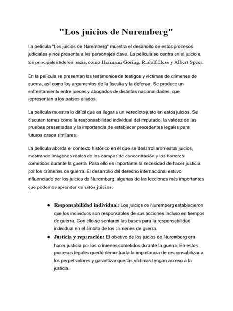 Analisis De La Pelicula Los Juicios De La Película Los Juicios De