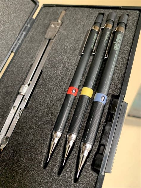 Drapas Tokyo Drawing Drafting Compass Pen Hard Case Set Hobbies And Toys Stationary And Craft