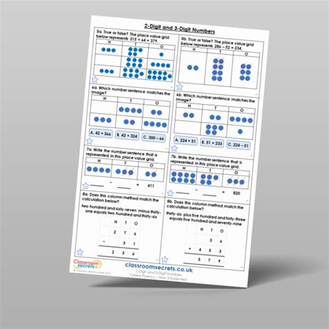 Year 3 2 Digit And 3 Digit Numbers Varied Fluency Resource Classroom Secrets