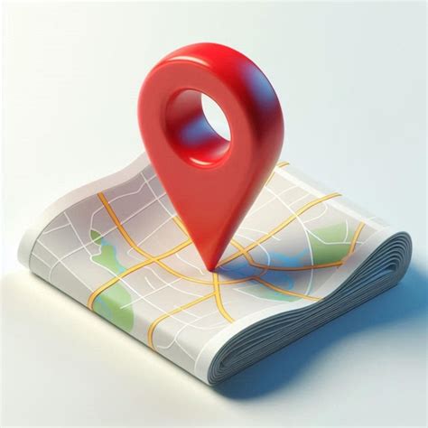 3d Model Of Gbs Map With Red Pin For Location Premium Ai Generated Image