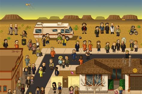 The Entire Breaking Bad” Cast As 8 Bit Video Game Characters