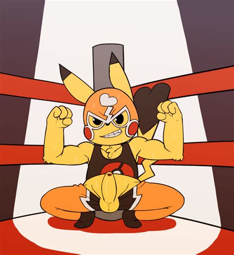 Rule 34 1boy Anonanim Anthro Balls Cosplay Pikachu Erection Flexing
