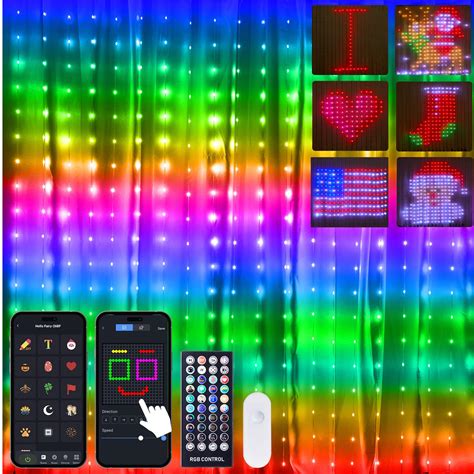 Brightown Smart Curtain String Lights App Controlled 400 Led Diy