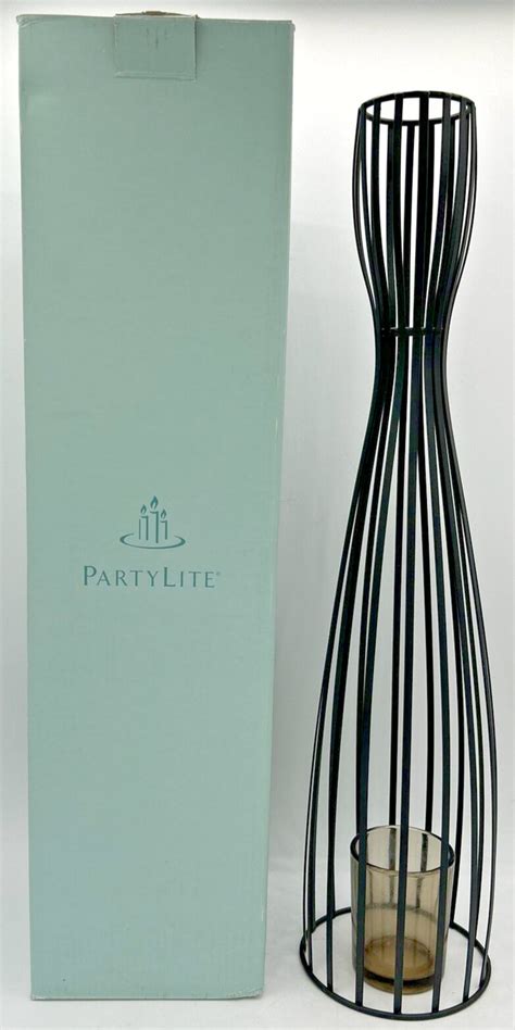 Partylite Linear Lites Pillar Candle Holder 18 Retired Etsy