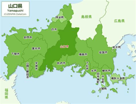 山口県 地図ゼンリン地図サイト いつもNAVI