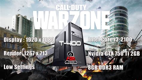 COD WARZONE I GTX Ti GB GB P Low Settings YouTube