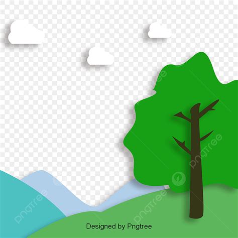 만화 일러스트 특이한 자연 경관 만화 자유형 납작한 Png 일러스트 및 Psd 이미지 무료 다운로드 Pngtree