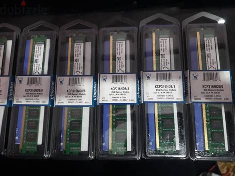 رامات الكينج ستون 8 جيجا ضمان5 سنين Ddr3 1600 اكسسوارات و قطع غيار