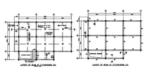 Slab Details Layout In Autocad Dwg Drawing File